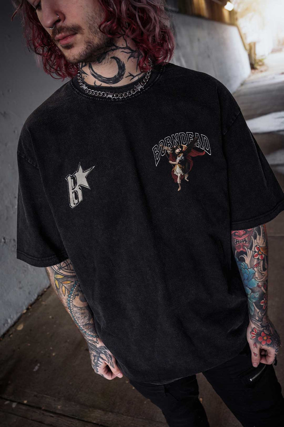 Fallen Angel Heavyweight Vintage Streetwear Tee – Born Dead Clothing®